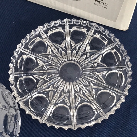 Dining | Frosted Lead Crystal Covered Cheese Dish W Germany | Poshmark